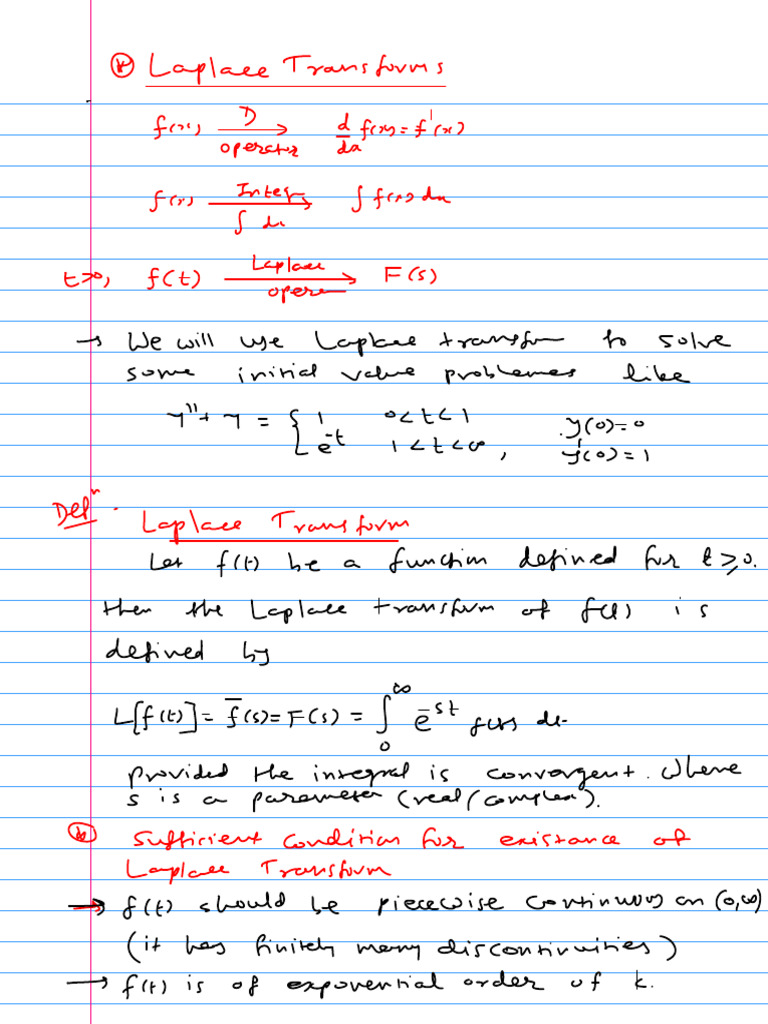 3 Laplace Transforms | PDF