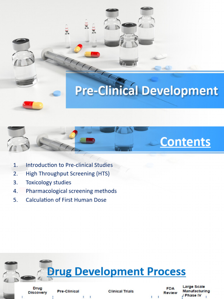 Pre-Clinical Drug Development Overview | PDF | Bioinformatics | Dna ...