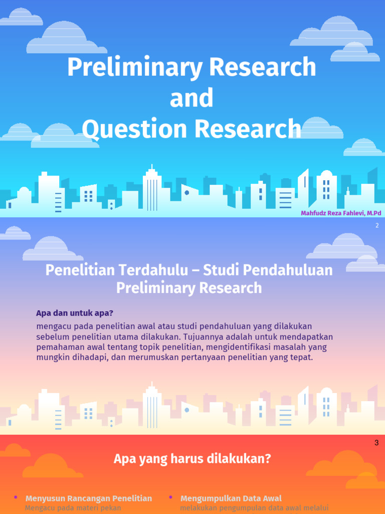 Preliminary Research and Question Research | PDF
