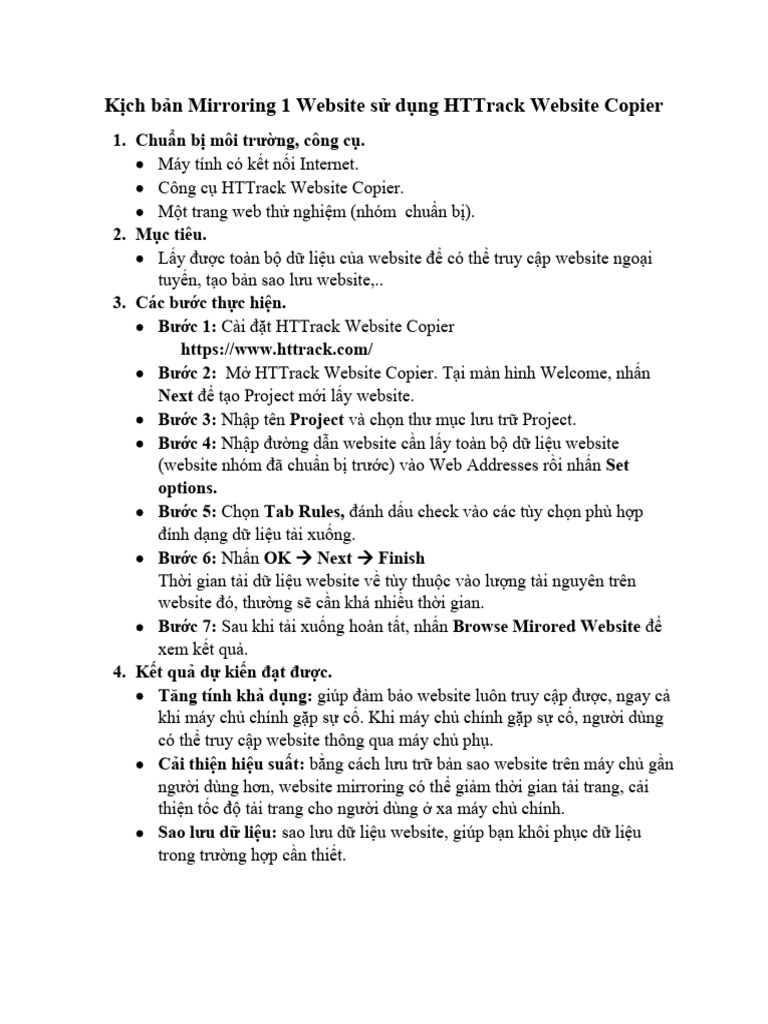Mirroring 1 Website | PDF