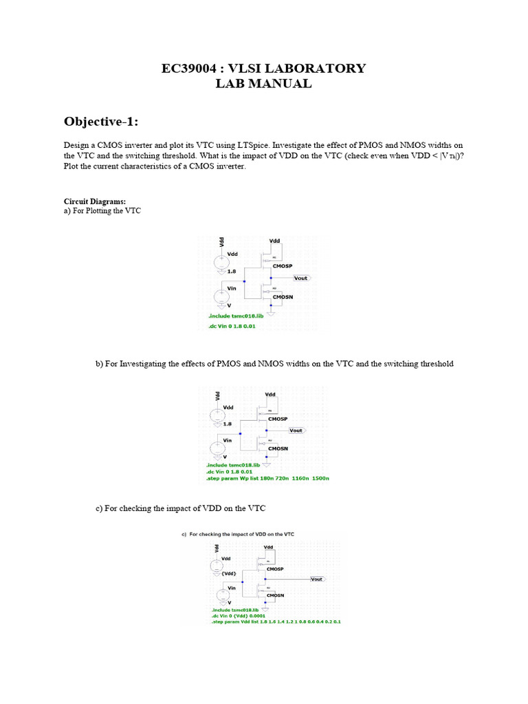 Lab_Manual_Exp_1 | PDF | Cmos | Manufactured Goods