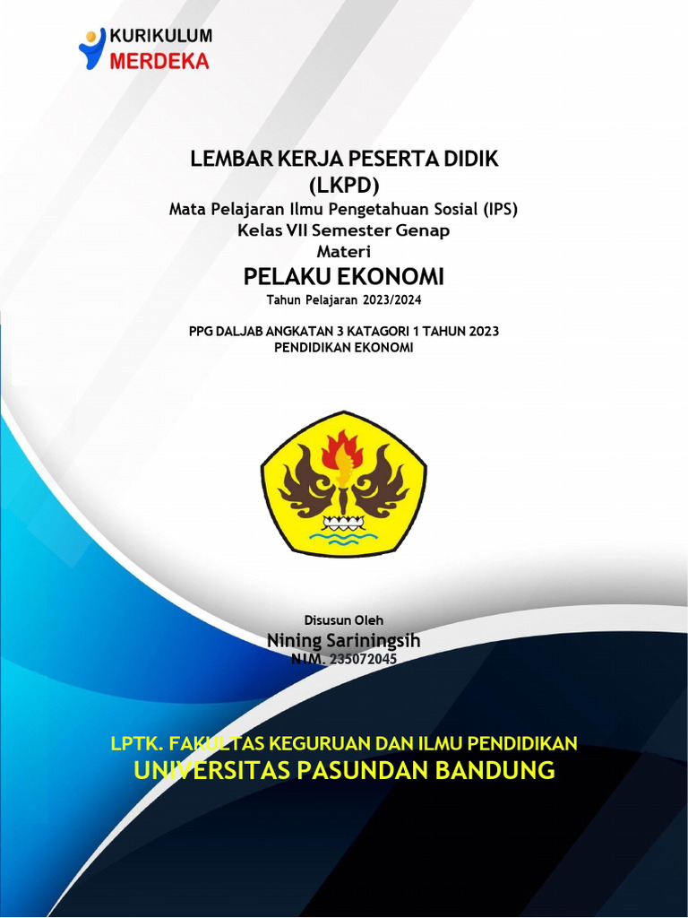 LKPD Pelaku Ekonomi Ningsaringningsih Fix Upload | PDF