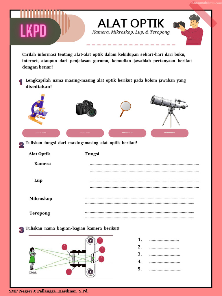LKPD Alat Optik | PDF | Game & Aktivitas