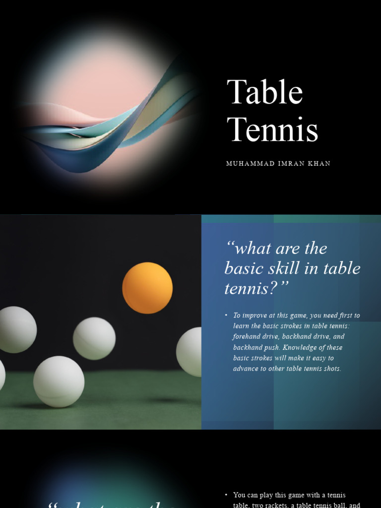 Teble Tennis | PDF | Table Tennis | Ball Games