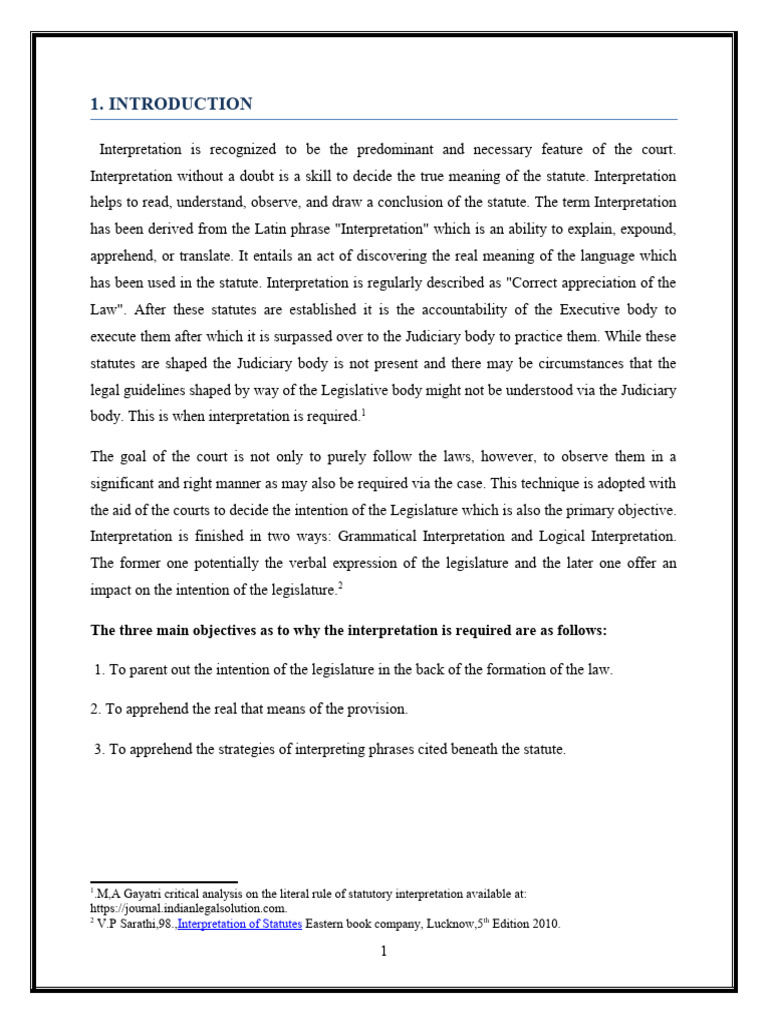 Interpretation Project | PDF