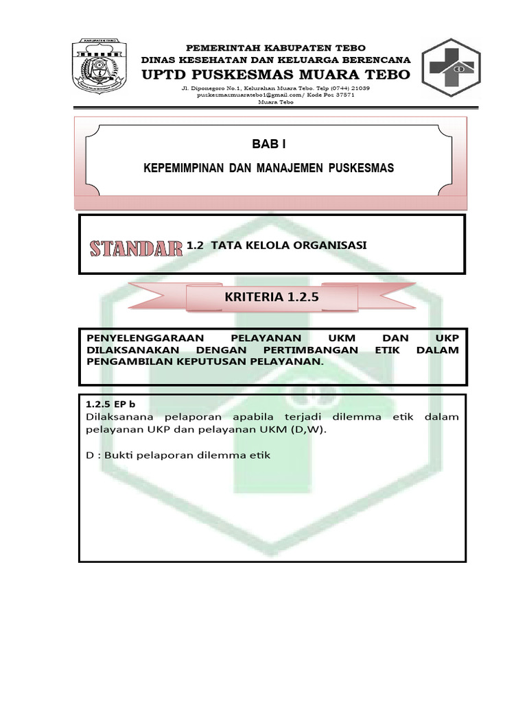 Bukti Pelaporan Dilema Etik | PDF