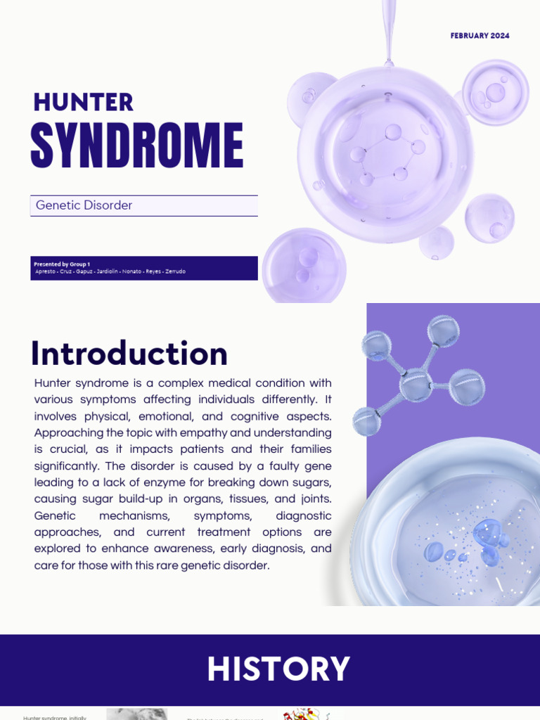 Understanding Hunter Syndrome: Causes & Care | PDF | Genetic Disorder ...