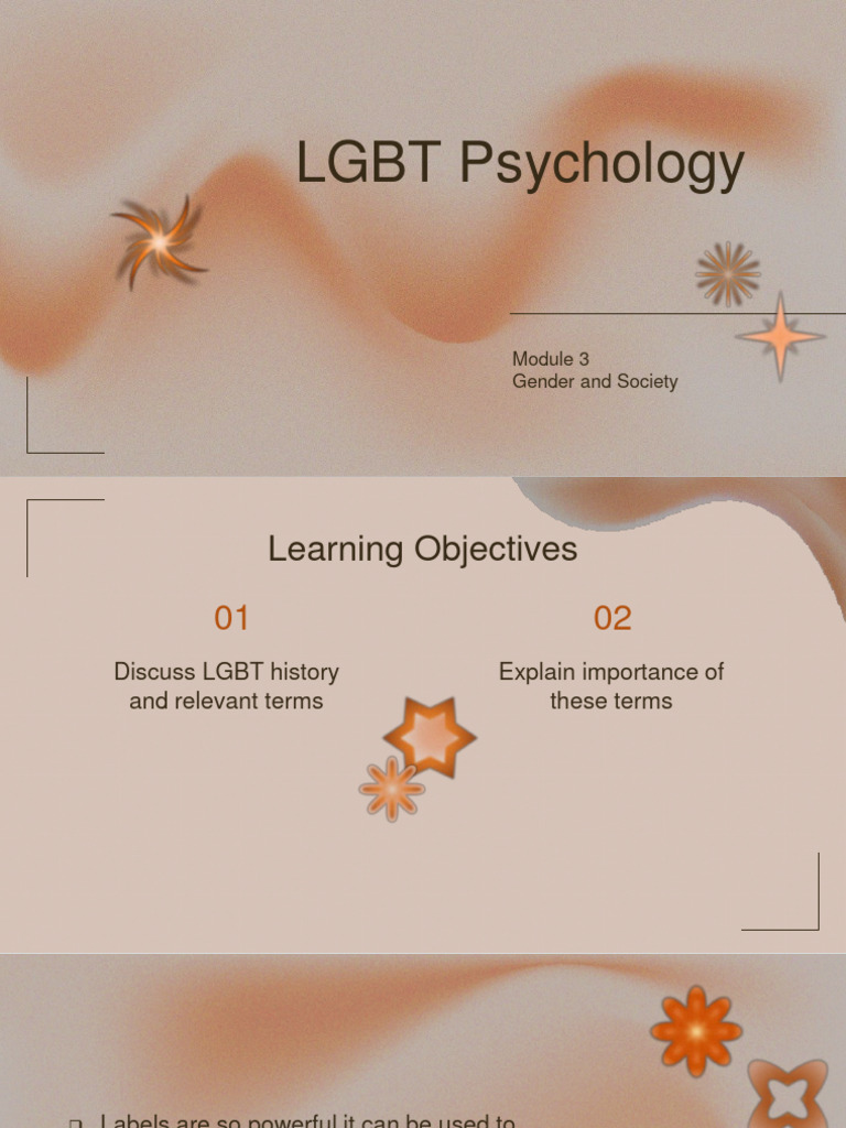 Module 2 Gender LGBT Psychology | PDF