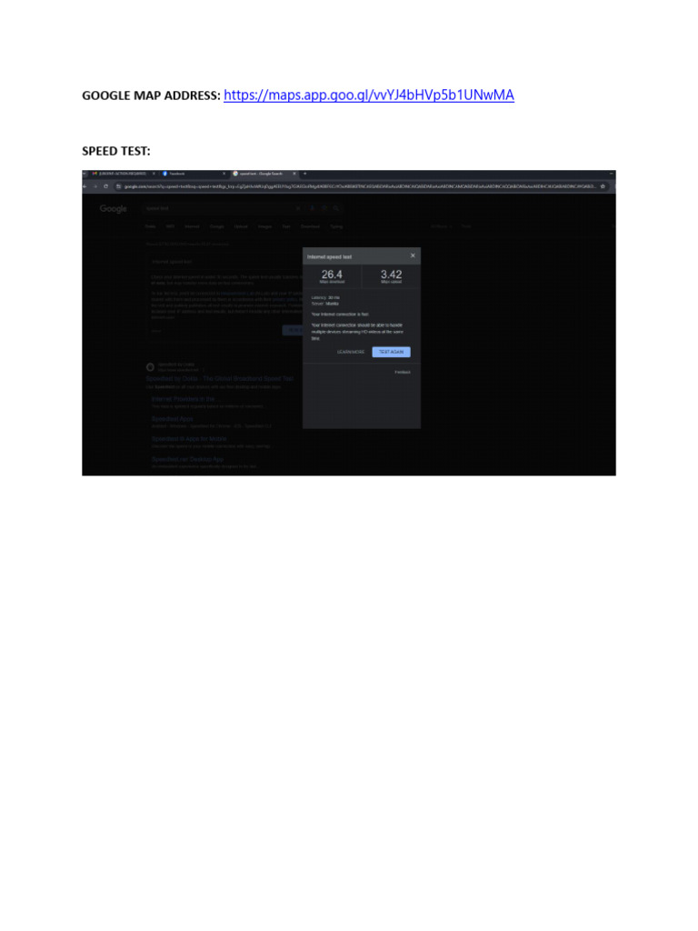 Google Map Address-Speedtest-Sky Bill | PDF | Debit Card | Payments