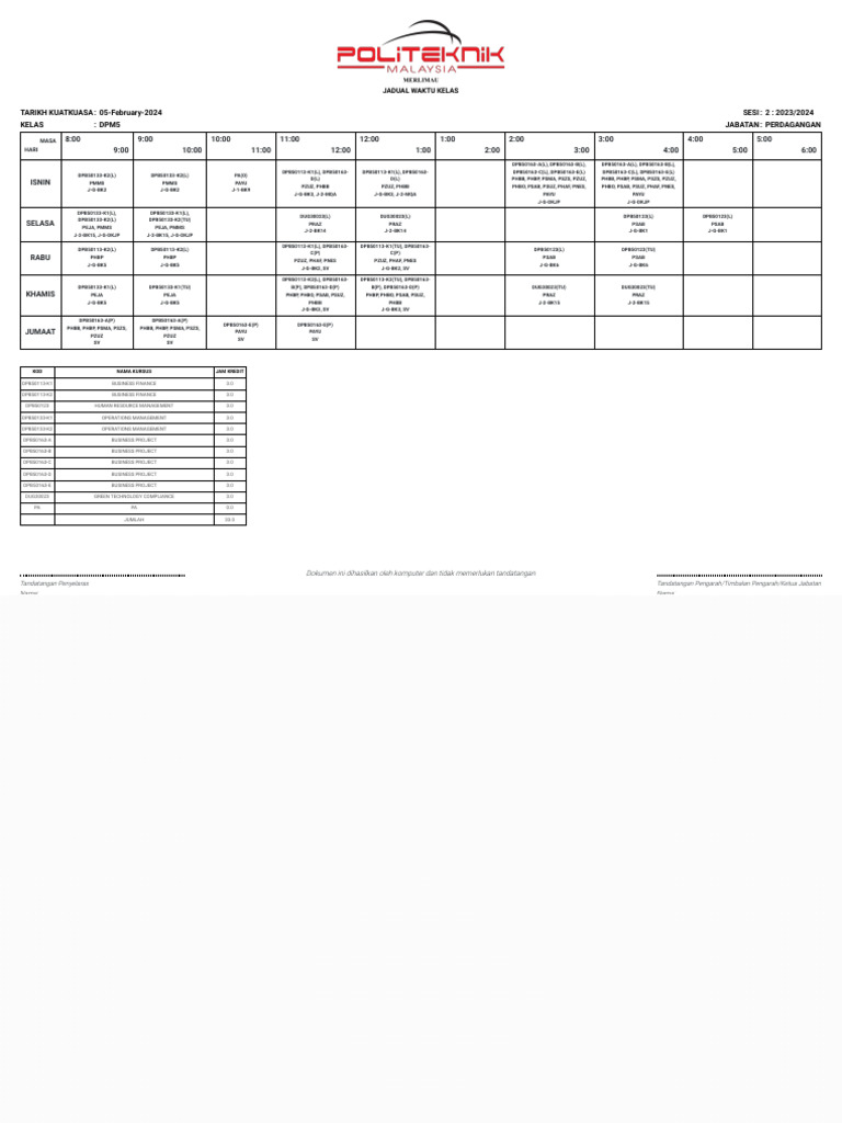Jadual Pdf