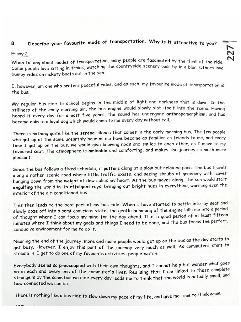 GR 8 Descriptive Narative Sample | PDF