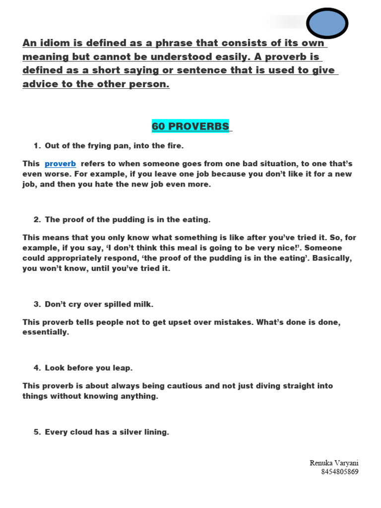 Proverbs | PDF | Proverb | Shyness