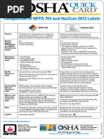 NFPA 704 Hazard Identification Guide | PDF | Dangerous Goods | Safety