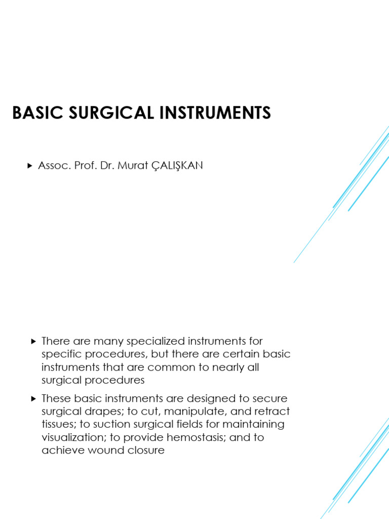 3a Surgical Instruments | PDF | Surgical Suture | Surgery