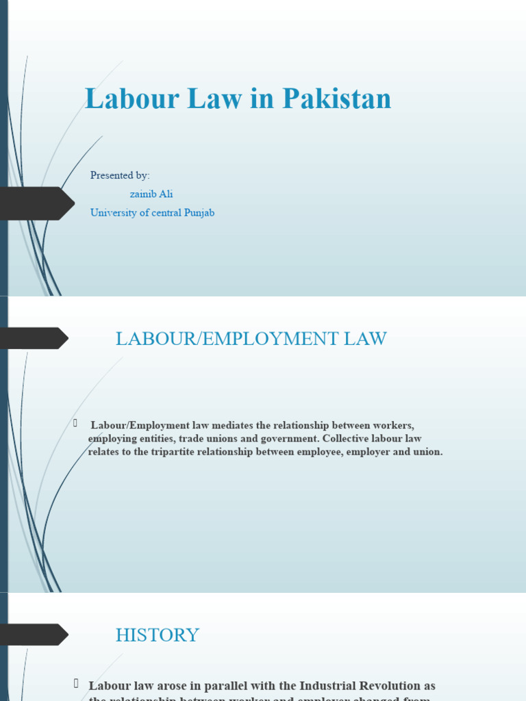 Labour Law Slides | PDF | Labour Law | Employment