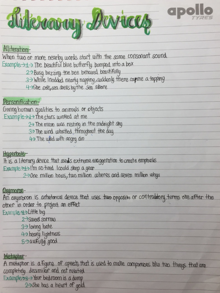 Literary Devices | PDF