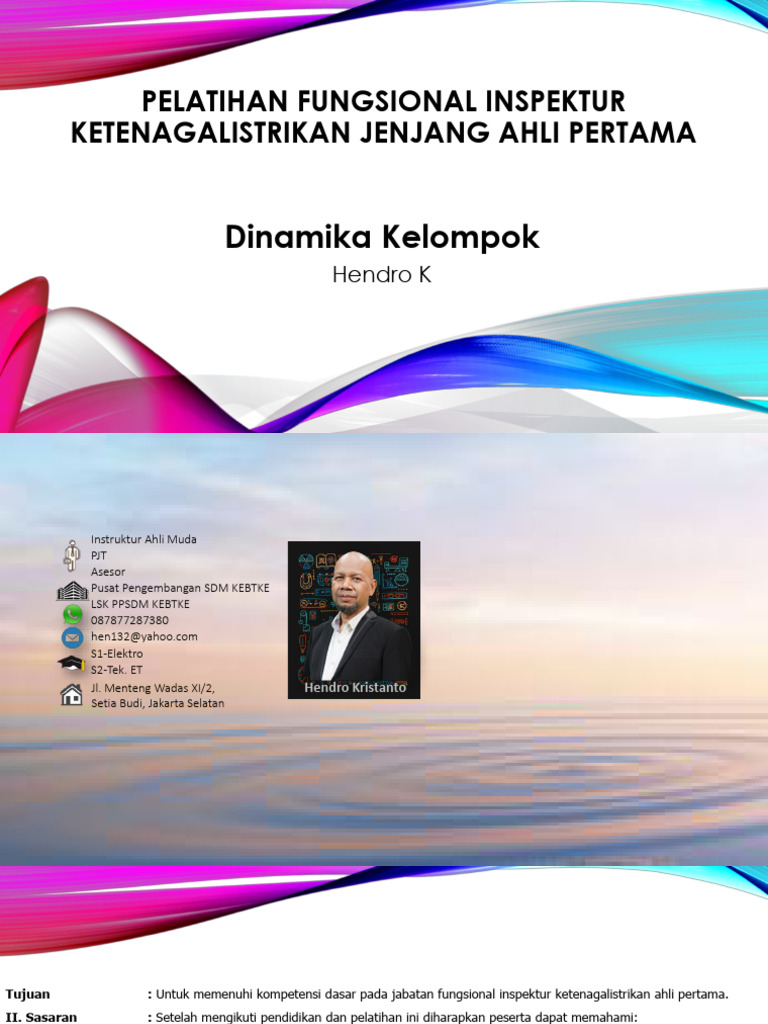 Pelatihan Inspektur Ketenagalistrikan | PDF