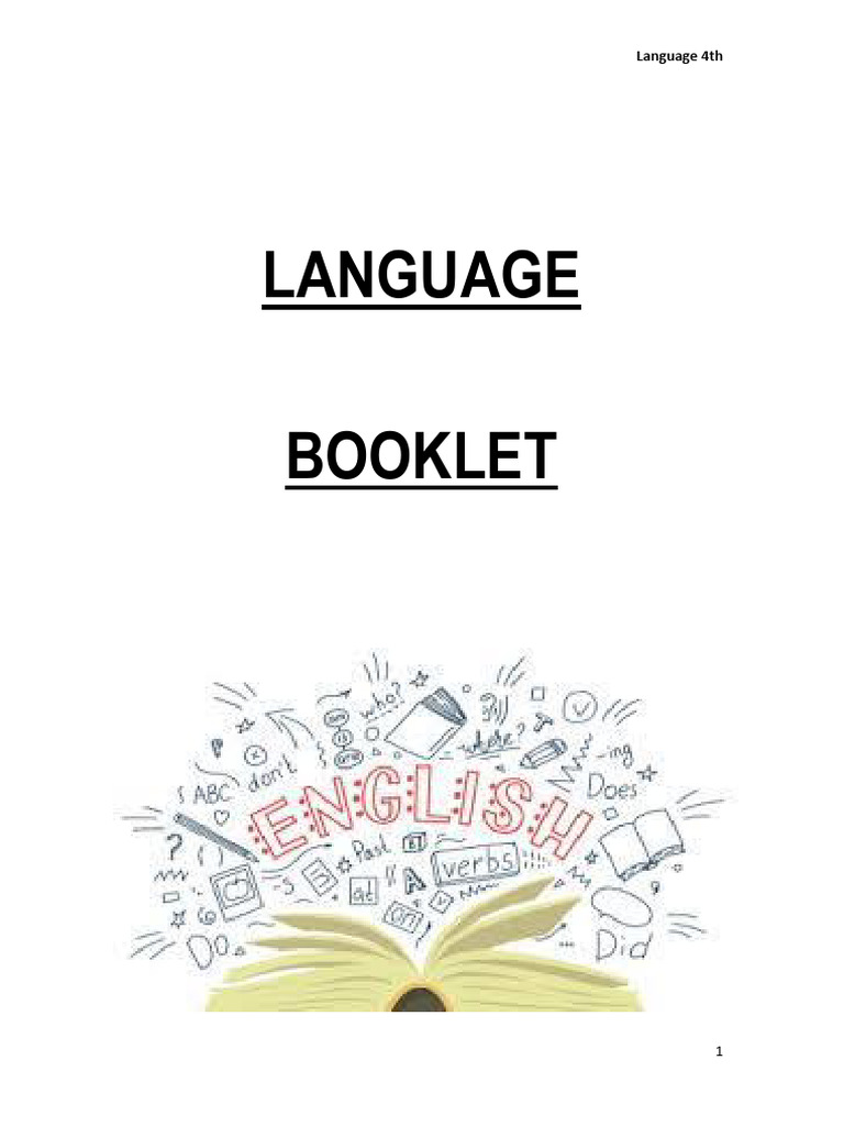 (2023) Language 4th Booklet KEY | PDF | Language Arts & Discipline