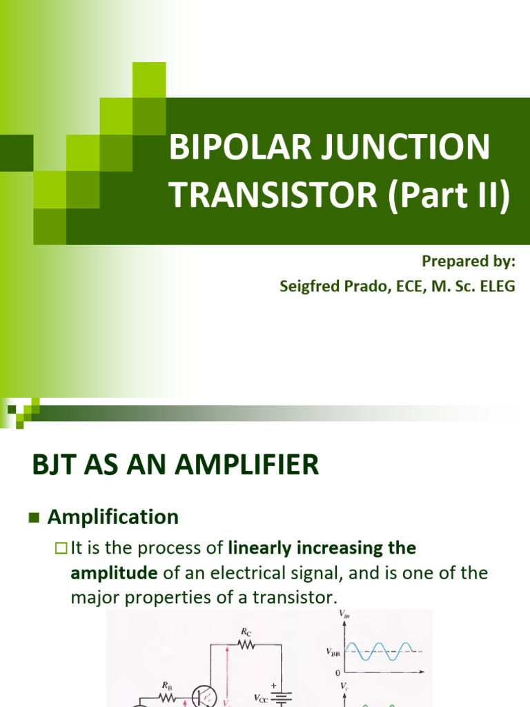 Lecnotes Bipolar Junction Transistor Part 2 Pdf Bipolar