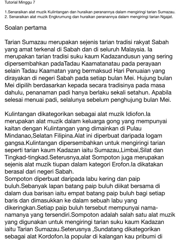 Tutorial Minggu 7 | PDF