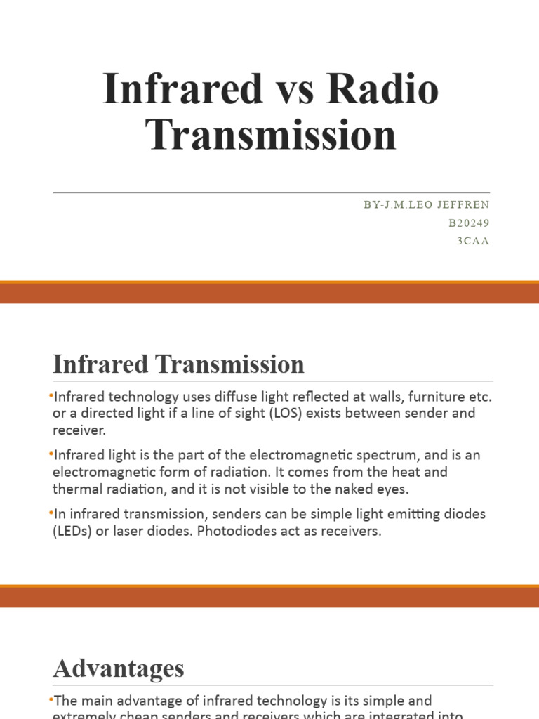 Radio Infrared Transmission | PDF | Technology & Engineering