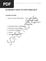 Introduction To Psychology Lecture Notes | PDF | Psychology | Science