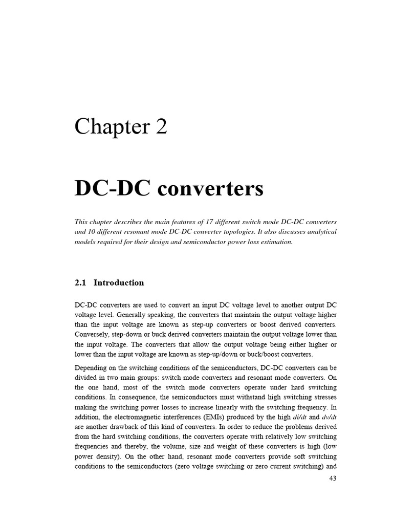 DC-DC Converters | PDF | Rectifier | Capacitor