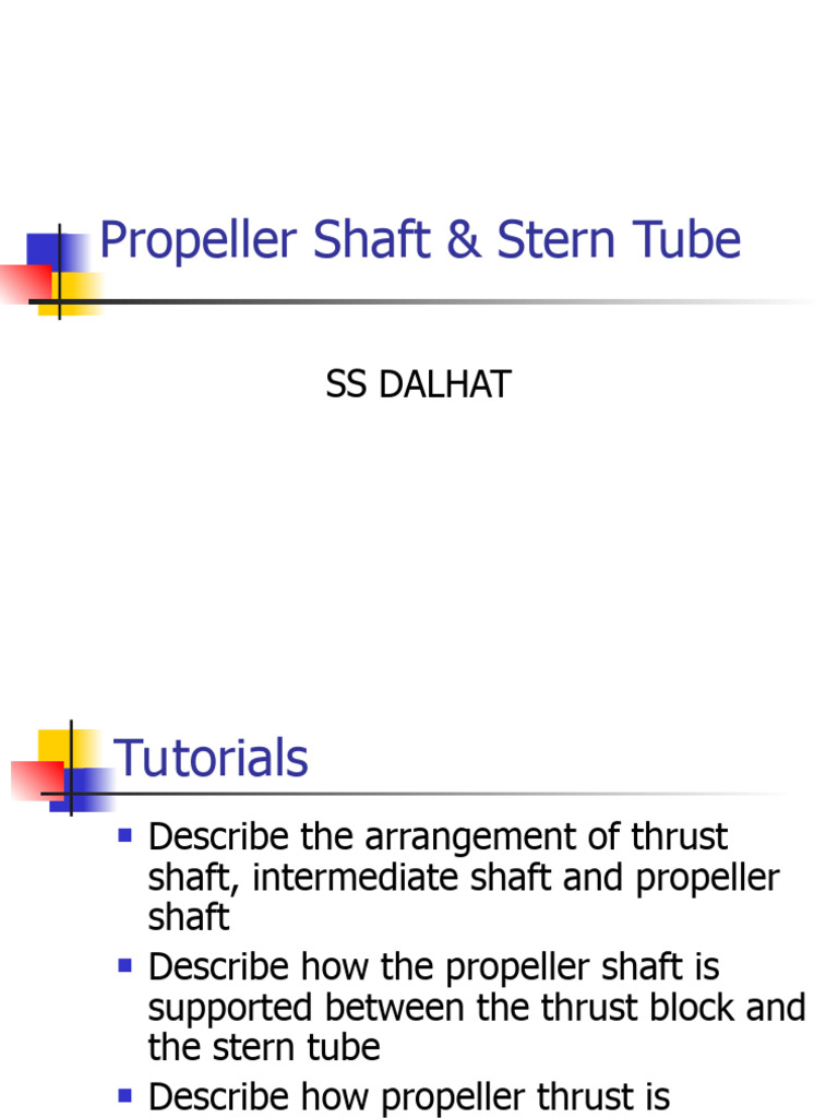 Stern Tube | PDF | Propeller | Bearing (Mechanical)