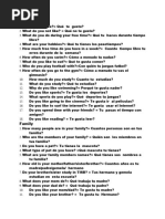 50 Preguntas Basicas de Ingles | PDF