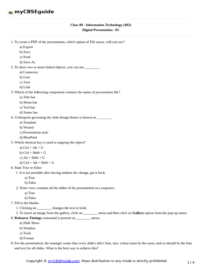 Digital Presentation Notes | PDF | Page Layout | Software