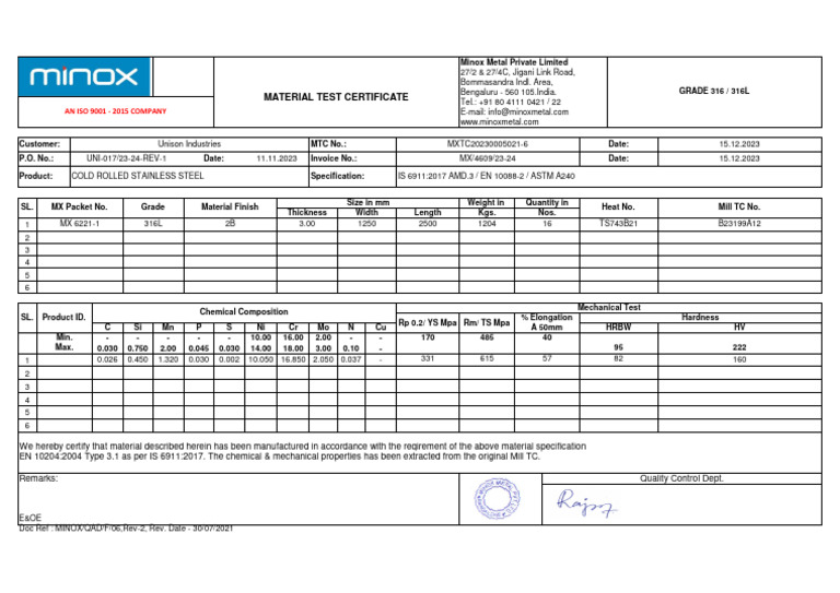 Minox TC-MX 6221-1 | PDF