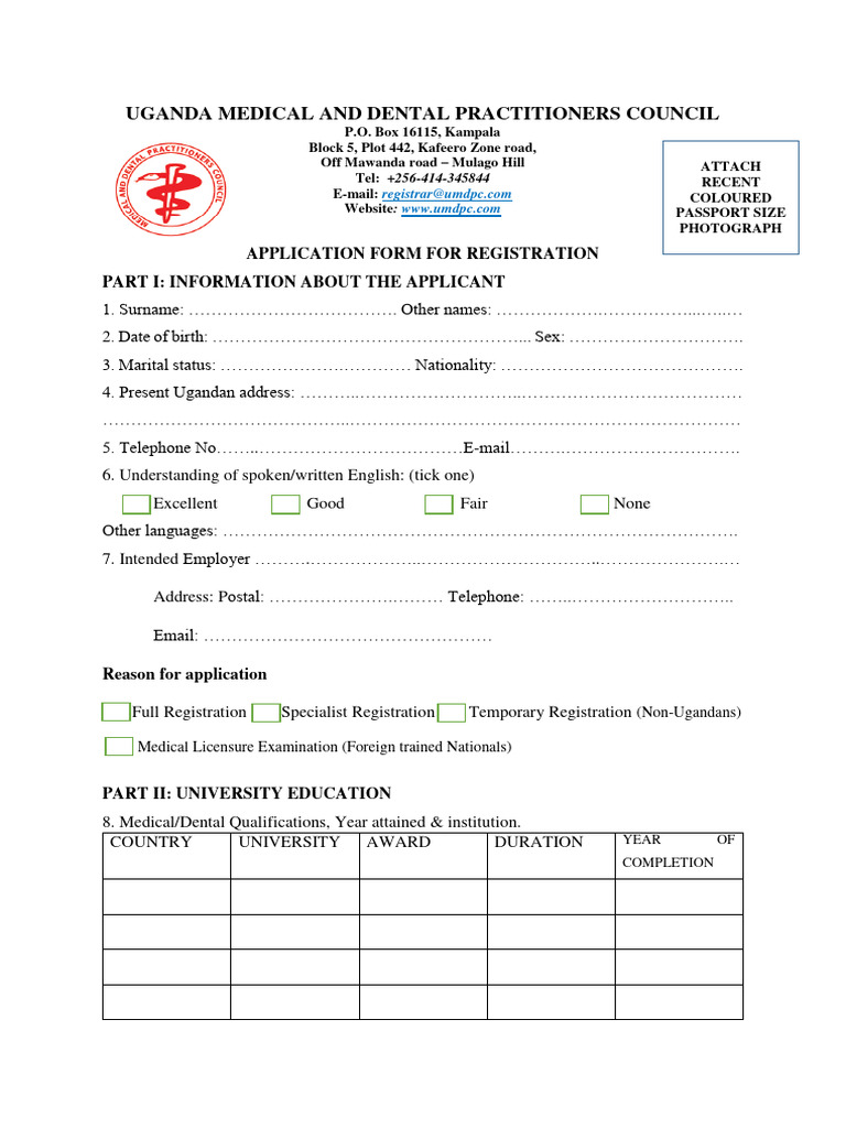 Registration Form | PDF | Licensure | Vocational Education