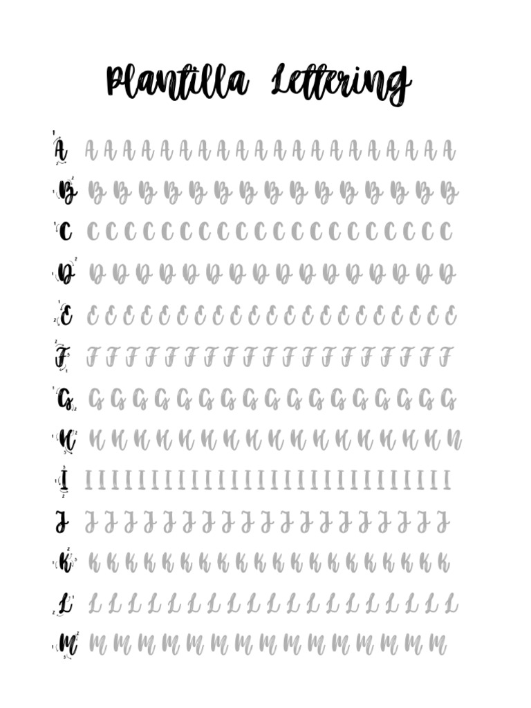 Abecedario Lettering | PDF