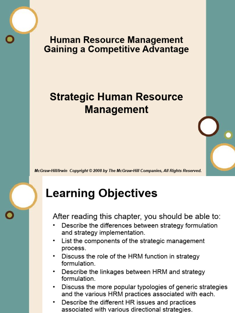 Strategic Human Resource Management | PDF | Strategic Management | Human Resource Management