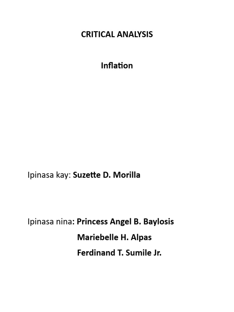 CRITICAL-ANALYSIS_INFLATION | PDF