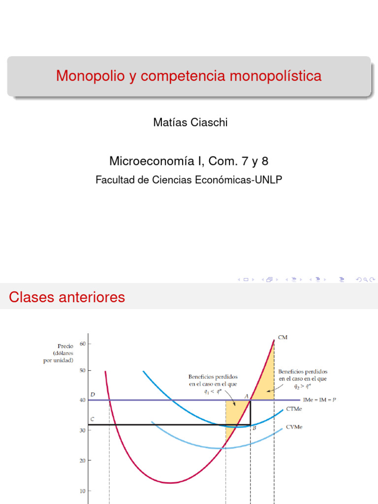 Clase 11-12 Monopolio | PDF | Monopolio | Microeconomía