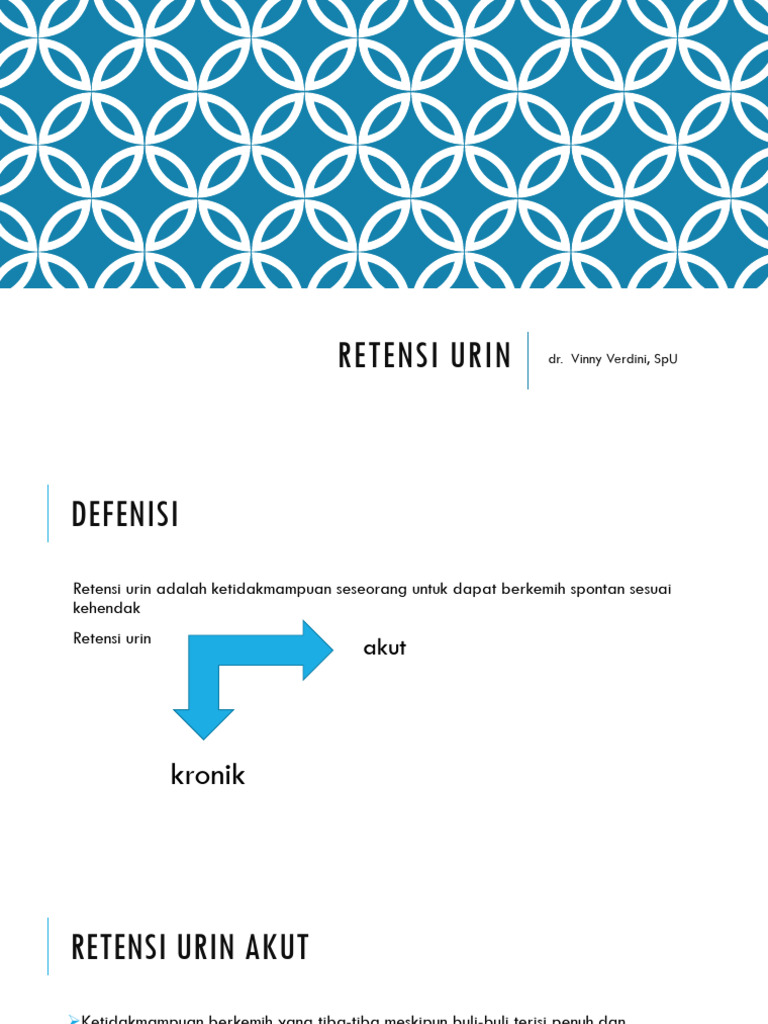 Retensi Urin | PDF