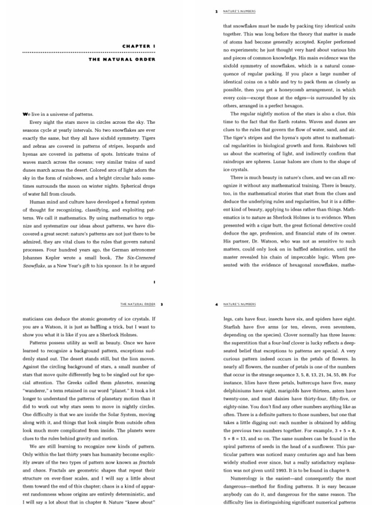 The Natural Order - Math References | PDF