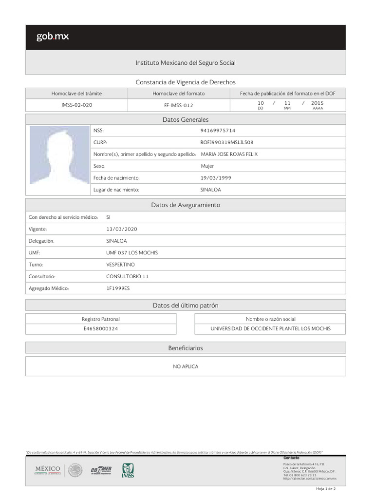 Constancia Vigencia | PDF