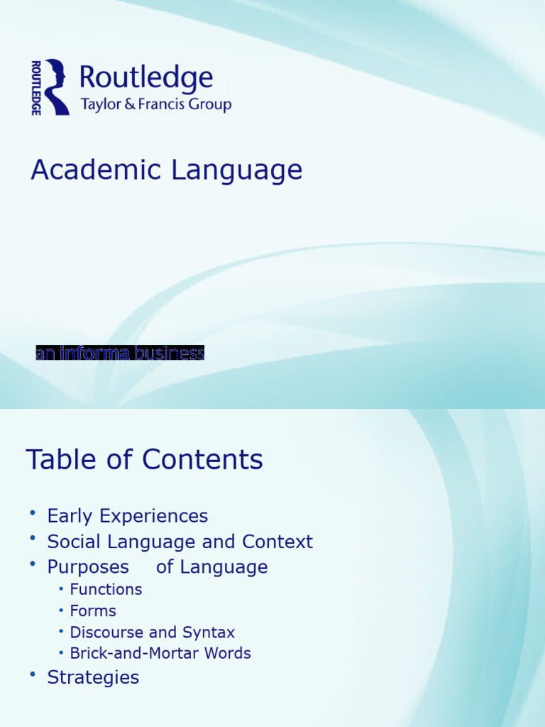 07 Academic Language | PDF