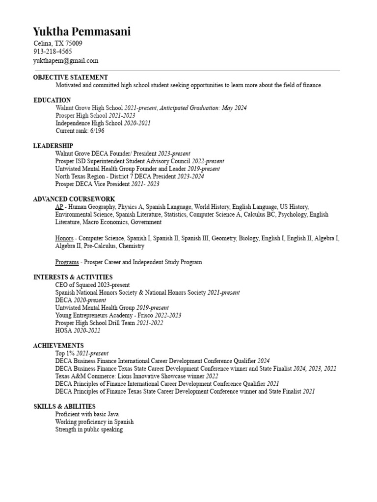 Resume - Real-6 | PDF