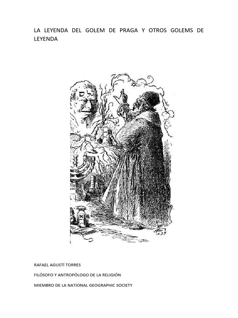 La Leyenda Del Golem de Praga y Otros Go | PDF | Judios y judaísmo