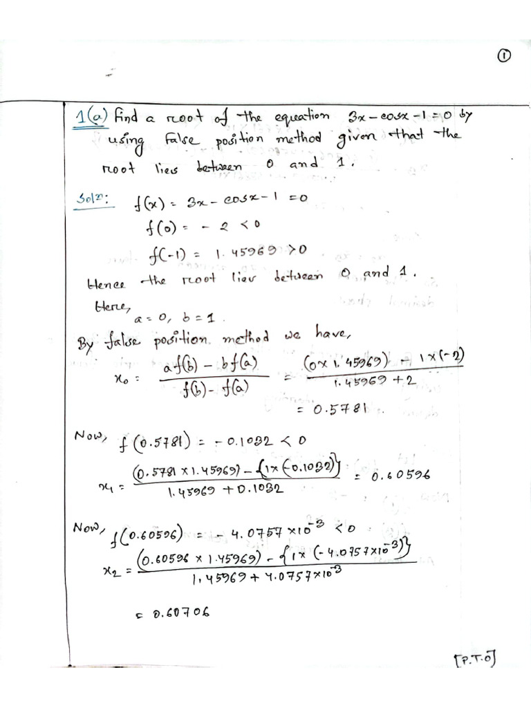 Numerical Methods CSE 3202 | PDF