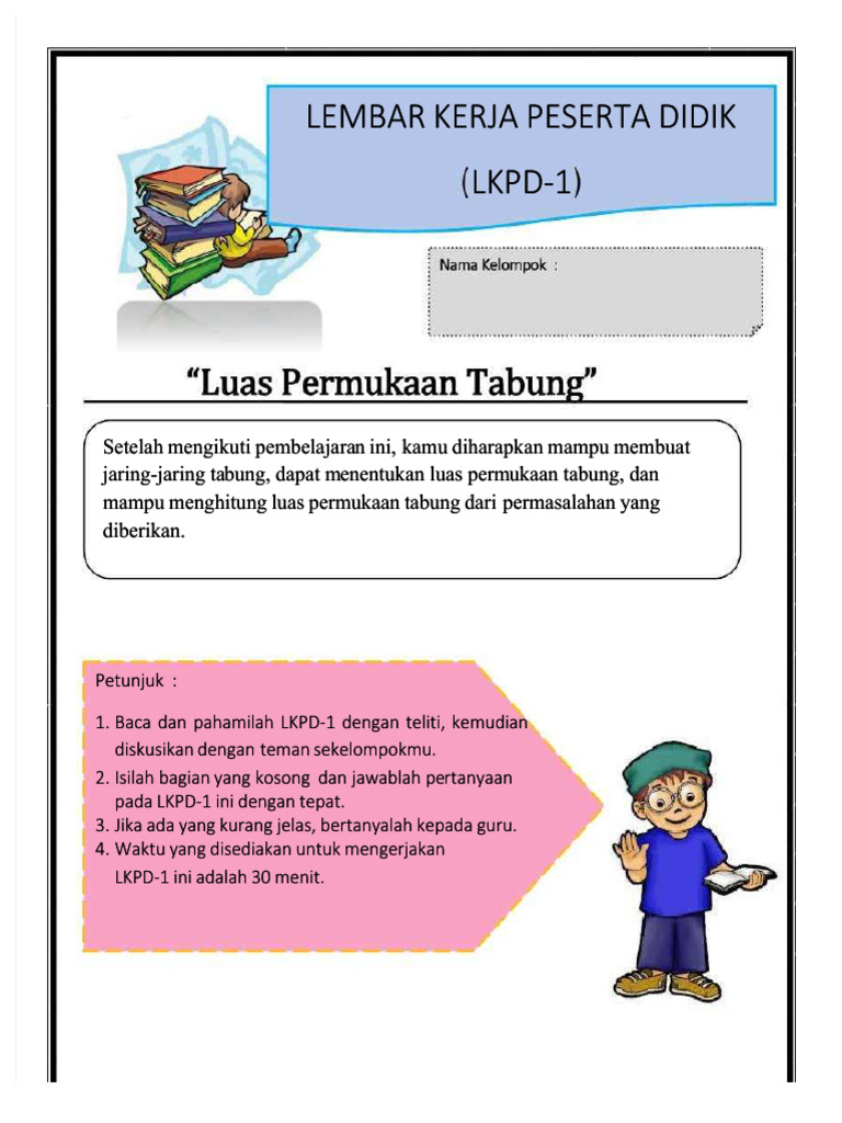 PDF Contoh LKPD LP Tabung 1 Compress | PDF
