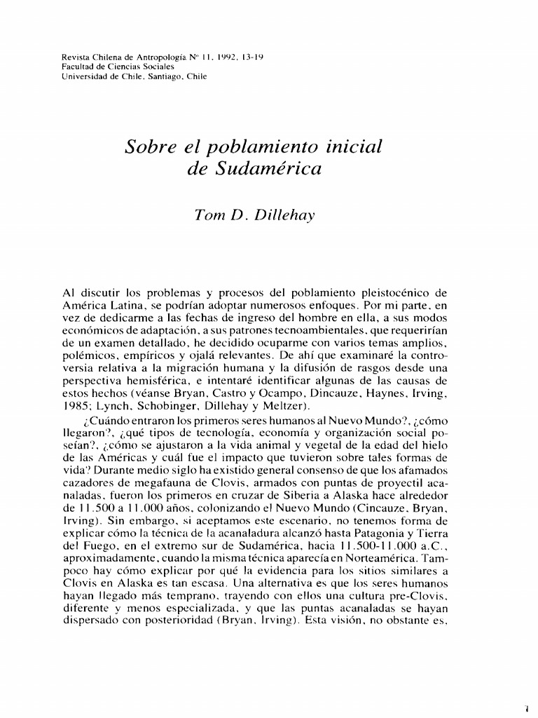 Dillehay | PDF