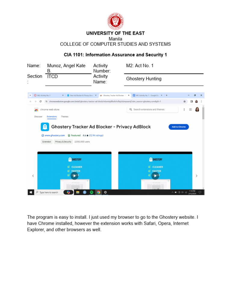 M2 - Activity No. 1 | PDF | Internet Privacy | Information Technology