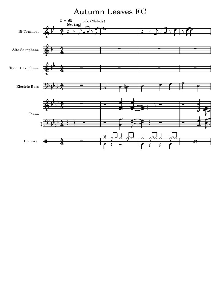 Autumn Leaves For Jazz | PDF
