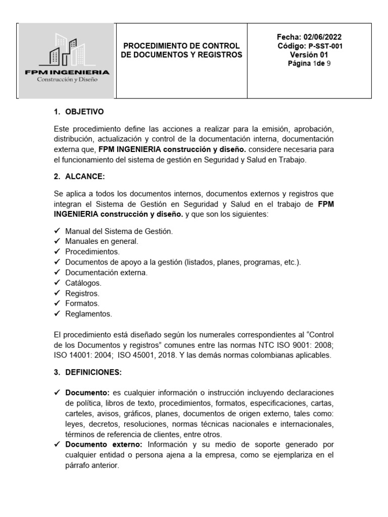 Control Documental en SST | PDF | Regulación | Información