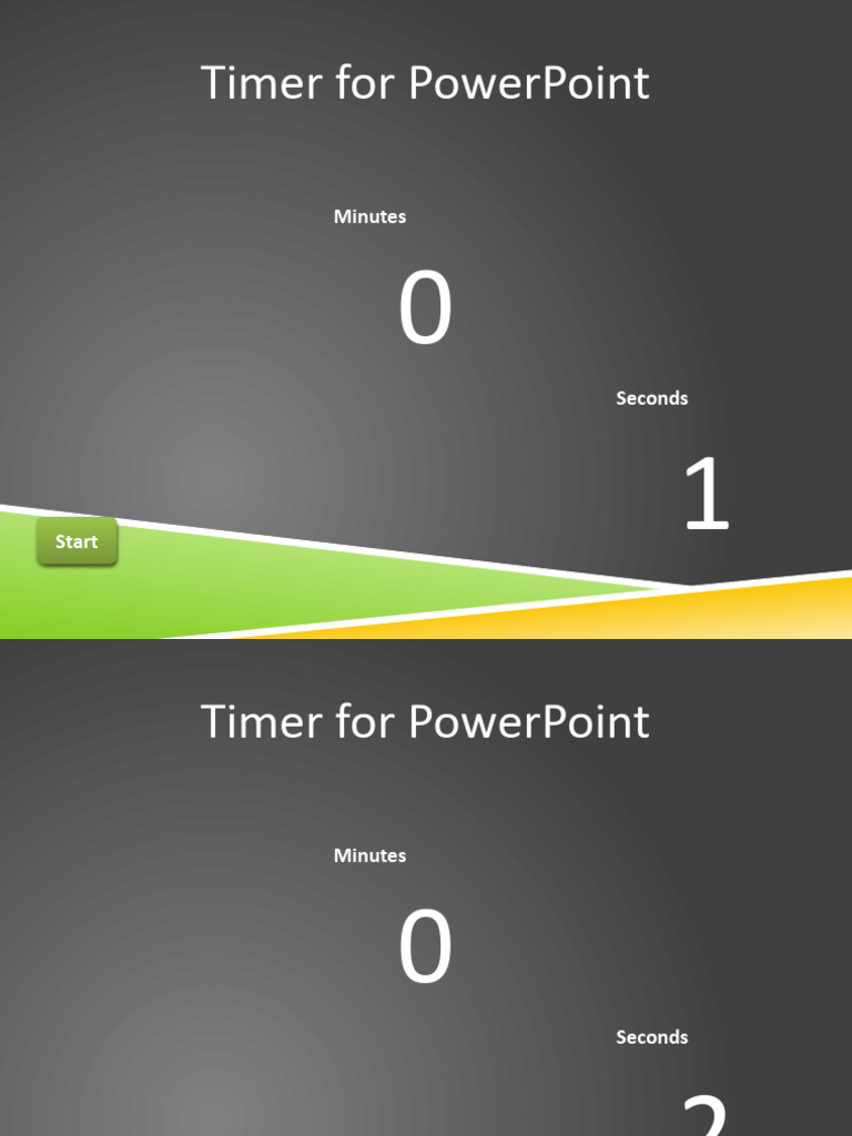 Timer For Powerpoint | PDF
