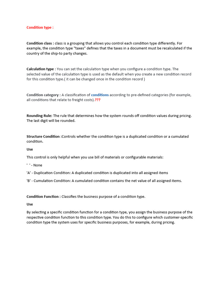 Pricing Notes Fields Meaning | PDF